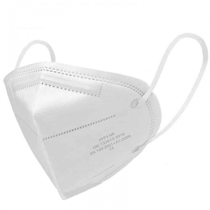 Máscara PFF3 - EuroMed - sem látex / modelo bico de pato / branca