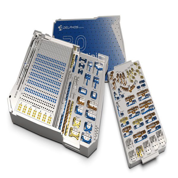 Kit de instrumentos para cirurgia crânio-maxilo-facial - System D Mini S - 2.0mm - Delphos Implants