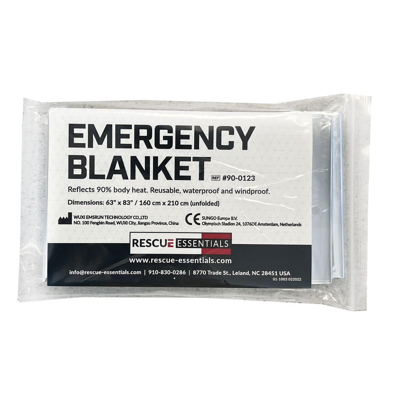 Manta de emergência - 90-0123 - Rescue Essentials - aquecedora
