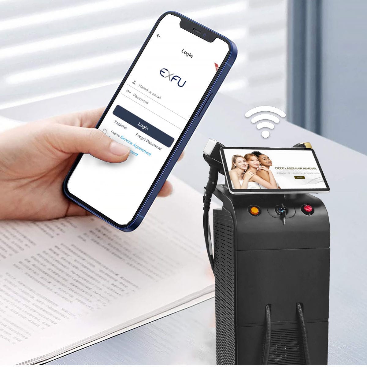 Aparelho de depilação a laser - V19—Android - ShanDong EXFU Lasers ...