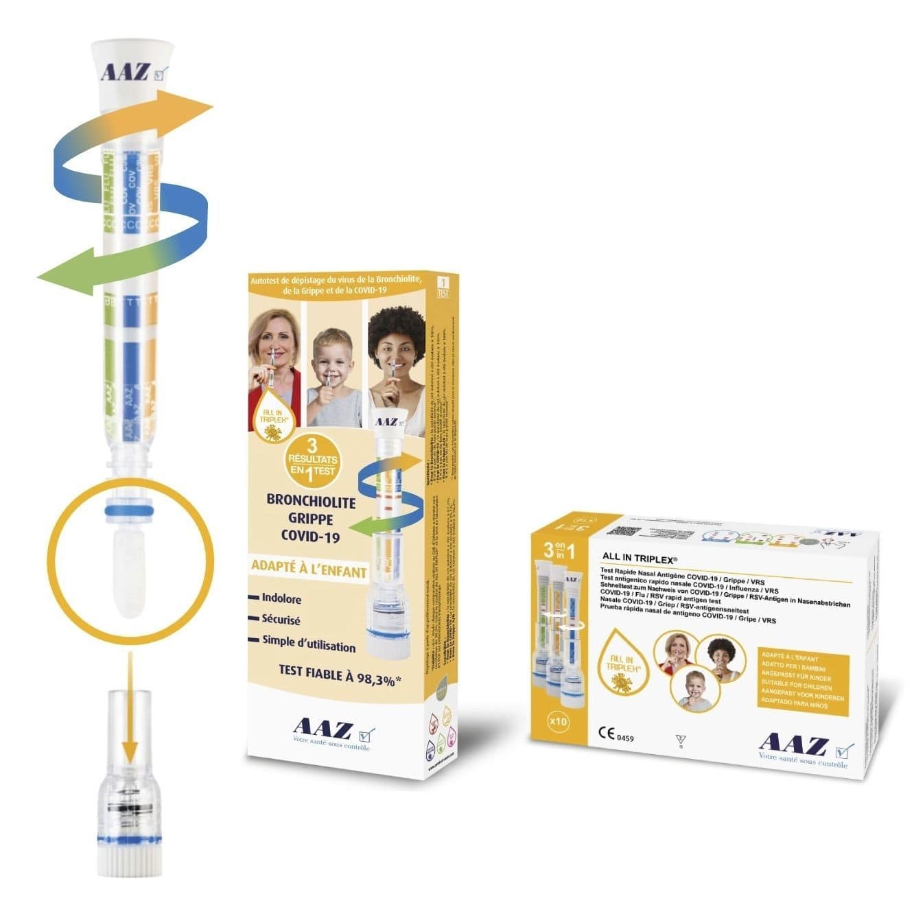 Kit de teste de COVID-19 - TRIPLEX®﻿ - AAZ - LMB - de antígeno ...