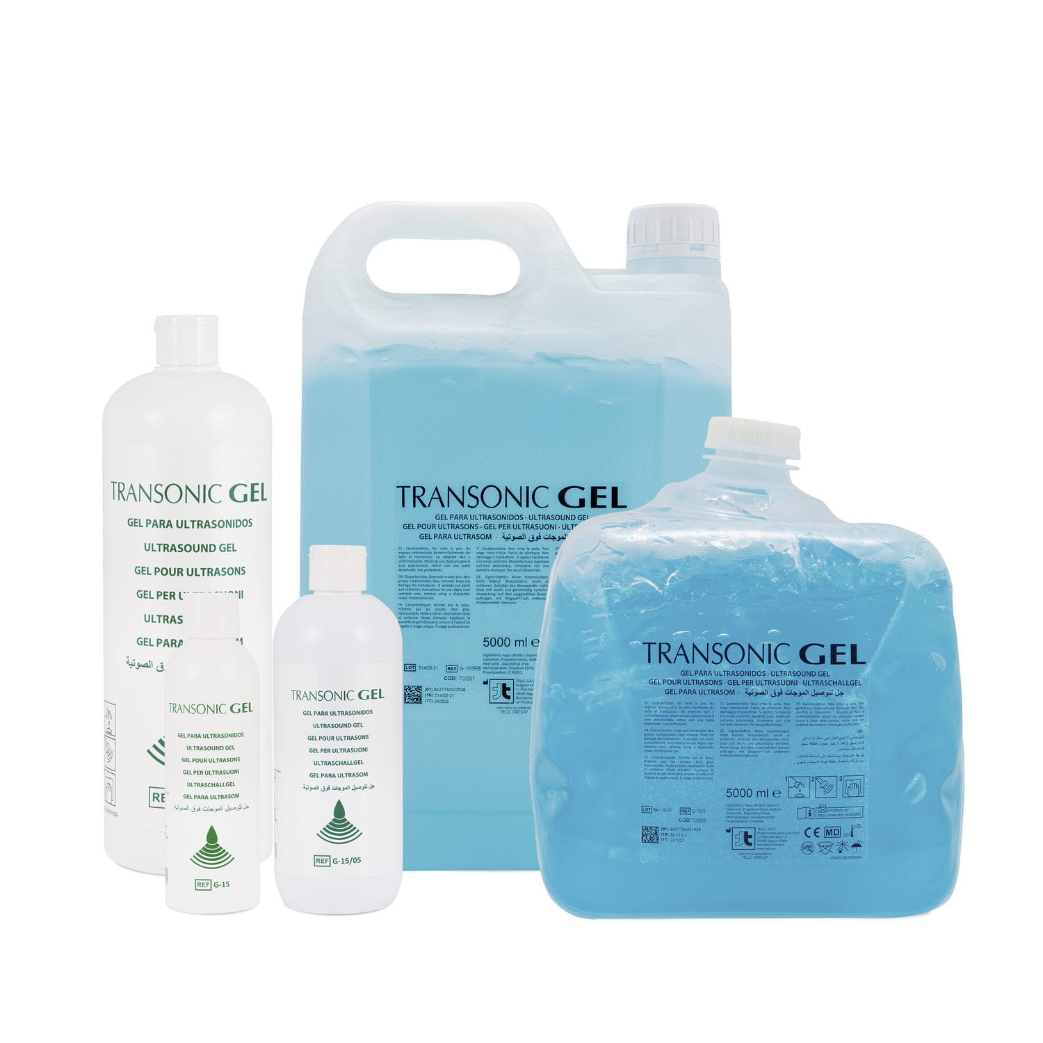 Gel para ultrassom 250 g - ETP/010/22 - Telic Group - 5000 g / 1000 g