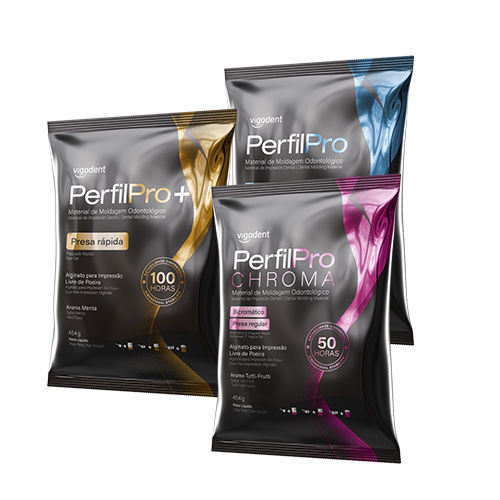 Material dentário de alginato - PerfilPro - Vigodent Indústria e Comércio Ltda - para moldeira ...