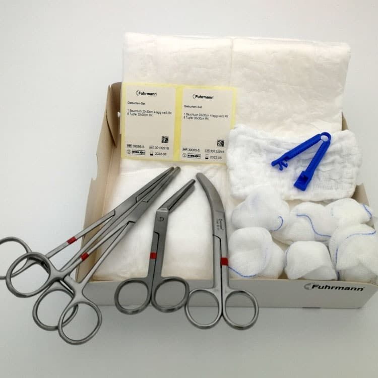 Kit de instrumentos para parto/episiotomia - 39085-5 - Fuhrmann ...