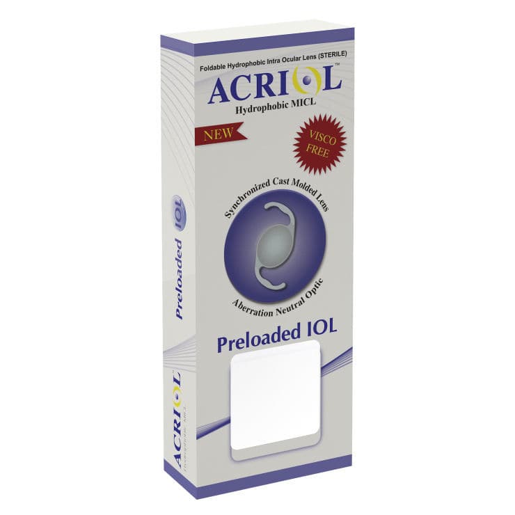 Lente intraocular monofocal - Acriol Pre-Loaded - Care Group