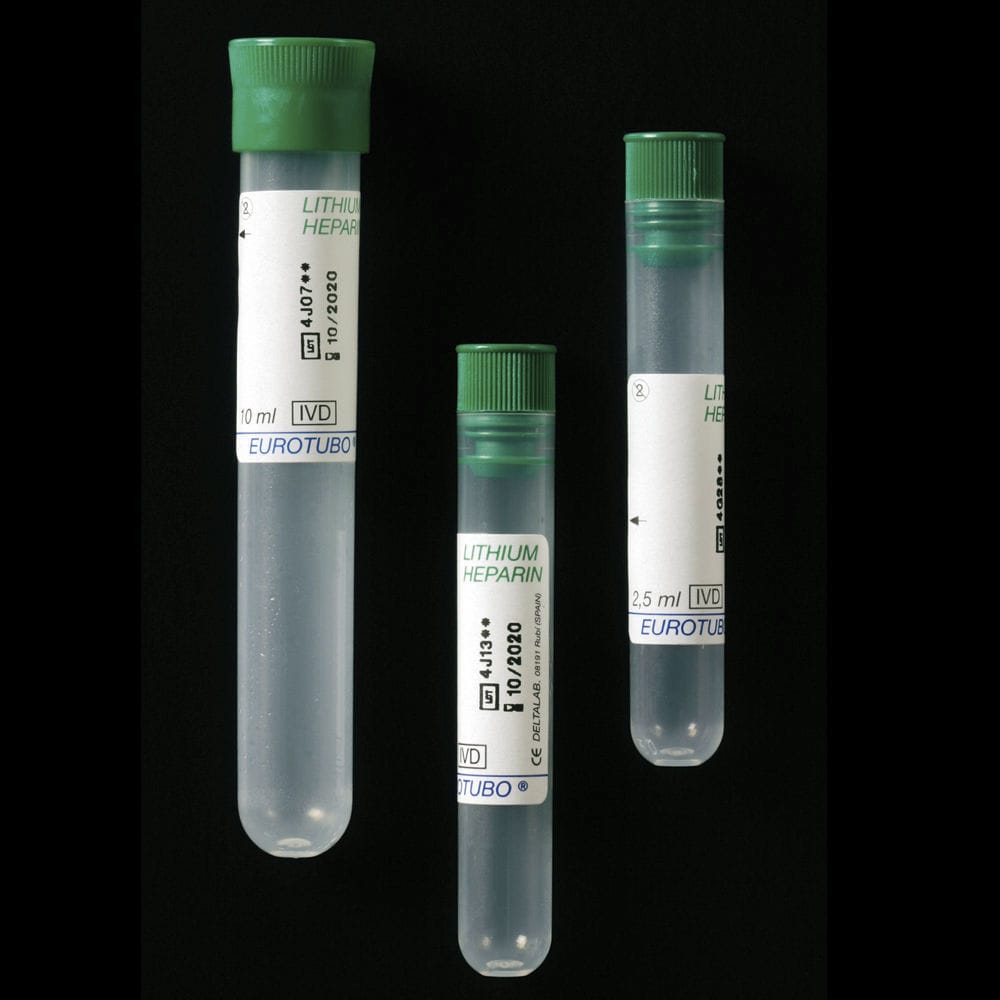 Tubo de coleta para laboratório - 601802 - Deltalab - cilíndrico / de ...