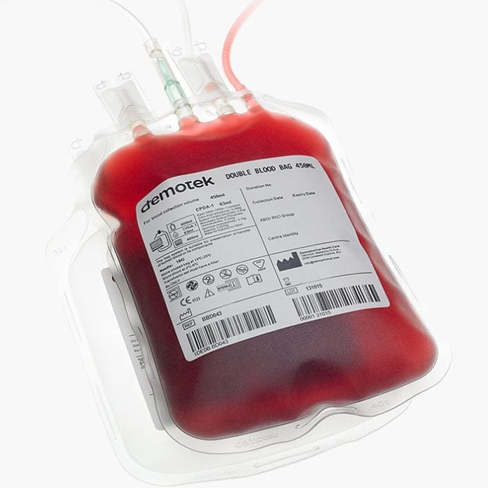 Bolsa de sangue dupla - BBD0 series - Demophorius Healthcare