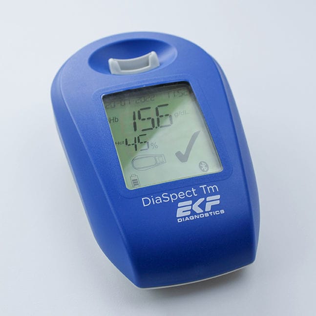 Analisador de hemoglobina Point of Care (PoC) - DiaSpect Tm - EKF Diagnostics - para diagnóstico ...