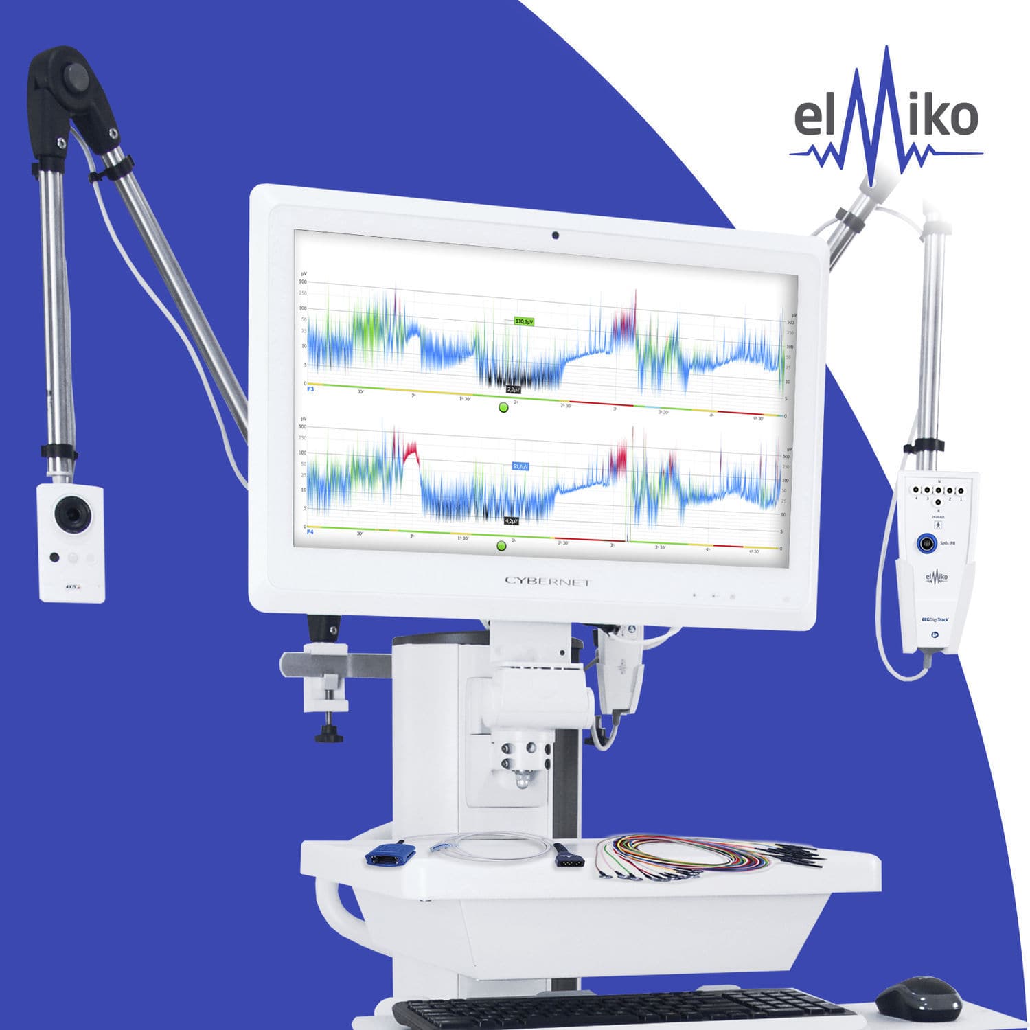 Eletroencefalógrafo 5 canais - EEGDigiTrack 5-channel CFM KIT [EEG+Sp02 ...