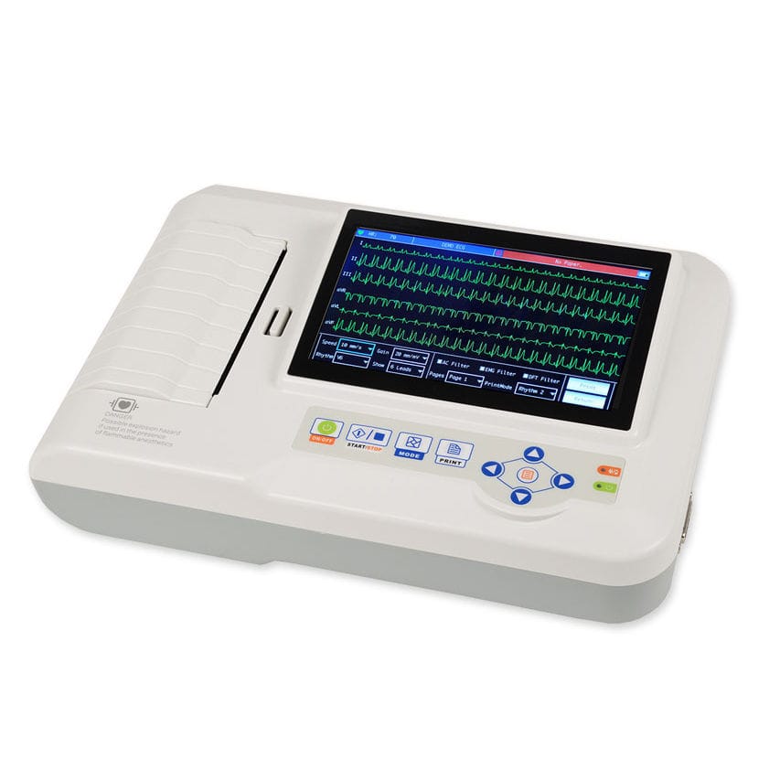 Eletrocardiógrafo para ECG em repouso - 600G - GIMA - de 3 canais / 6 ...