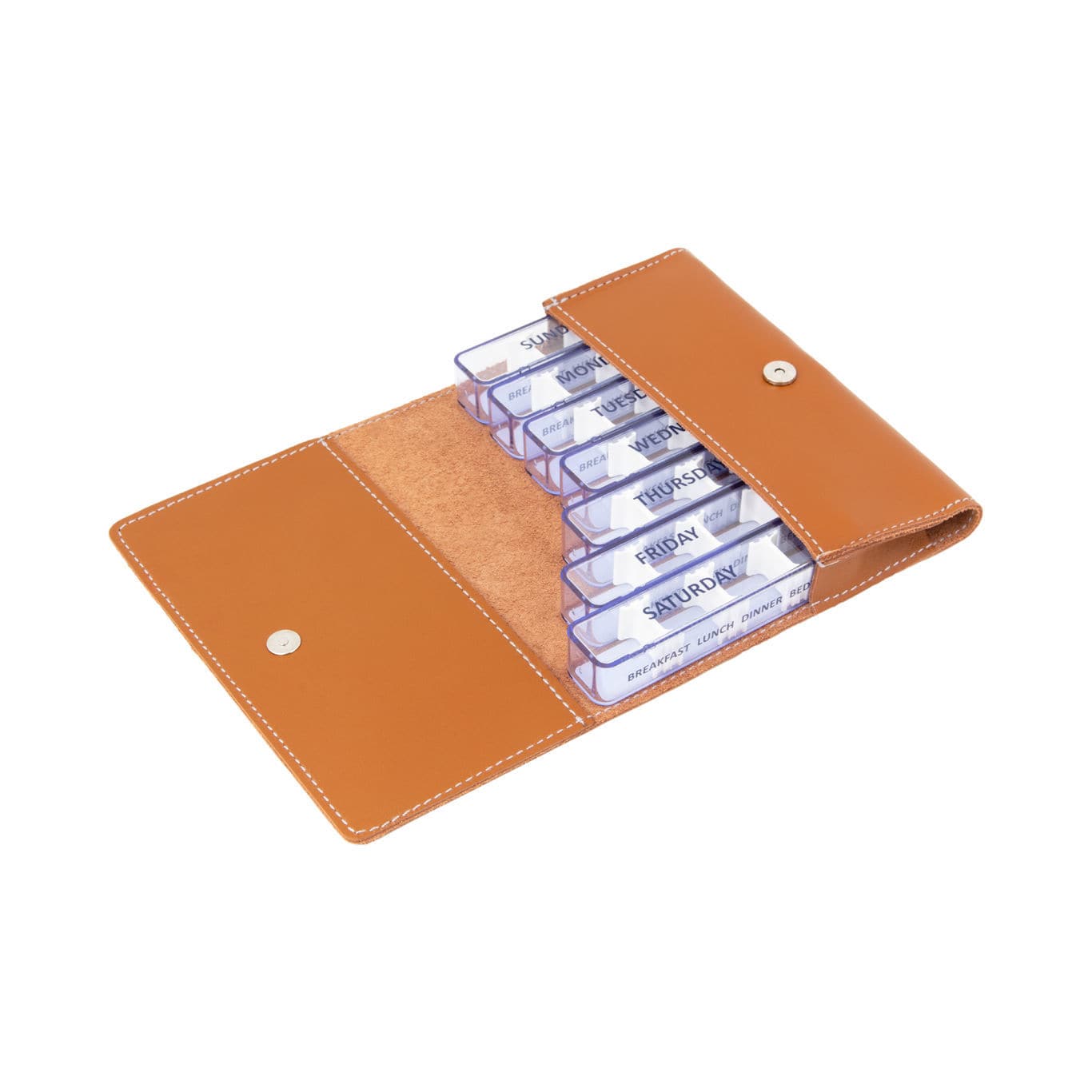 Porta-comprimidos de tipo semanal - Medidos No. 1 Finished Leather ...