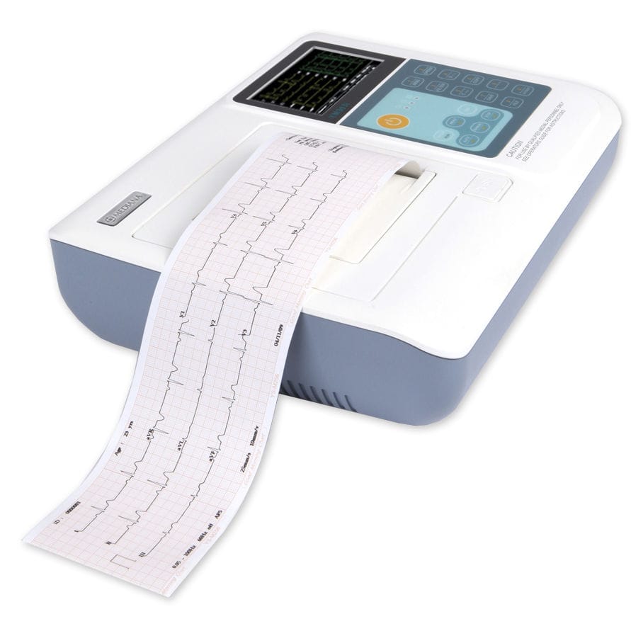 Eletrocardiógrafo para ECG em repouso - YM303i - Mediana - de 3 canais ...