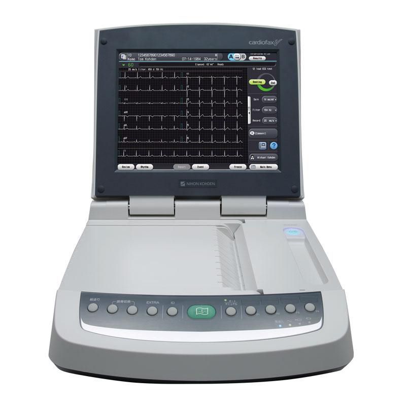 Eletrocardiógrafo para ECG em repouso - Cardiofax V - Nihon Kohden ...