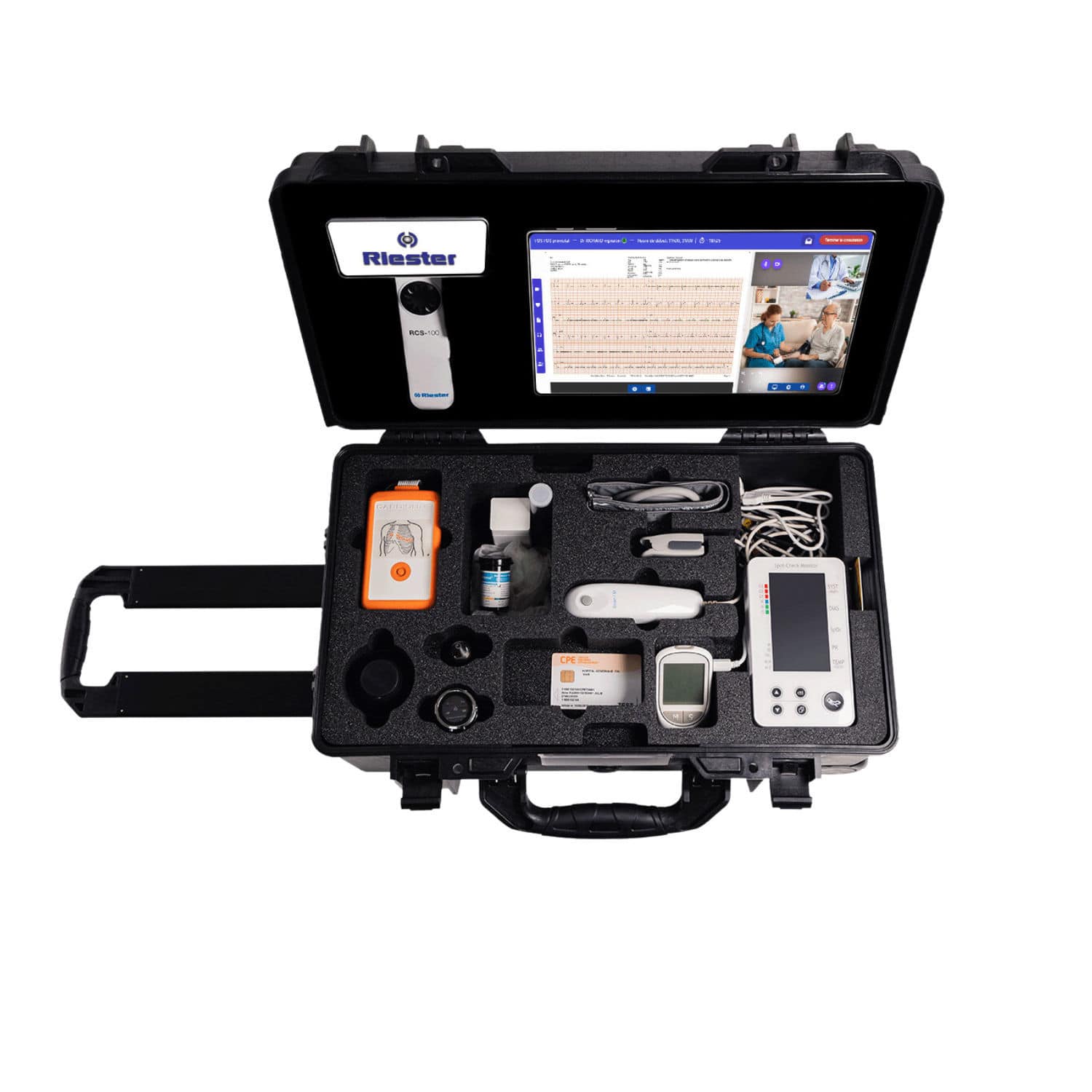 Maleta de telemedicina de ECG - Promotal - para exame geral / com ...