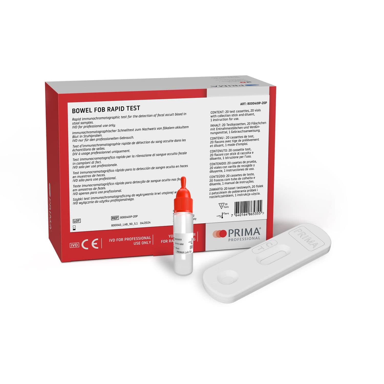 Teste rápido de sangue oculto nas fezes - 800040IP-20P - SENTINEL ...