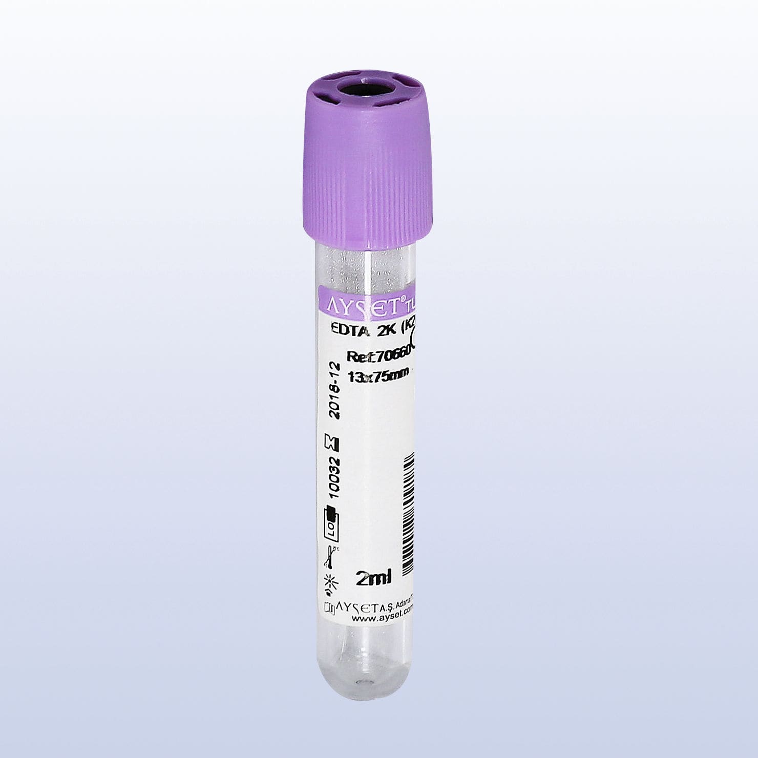 Tubo de coleta para laboratório - 70487 - AYSET TIBBI ÜRÜNLER VE ...