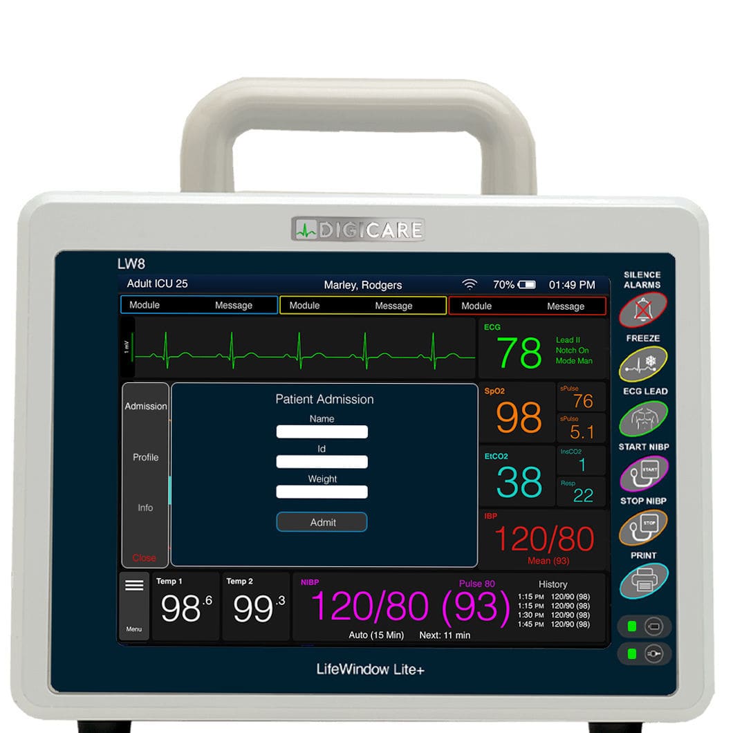 Monitor multiparamétrico portátil - LifeWindow™ Lite - Digicare ...