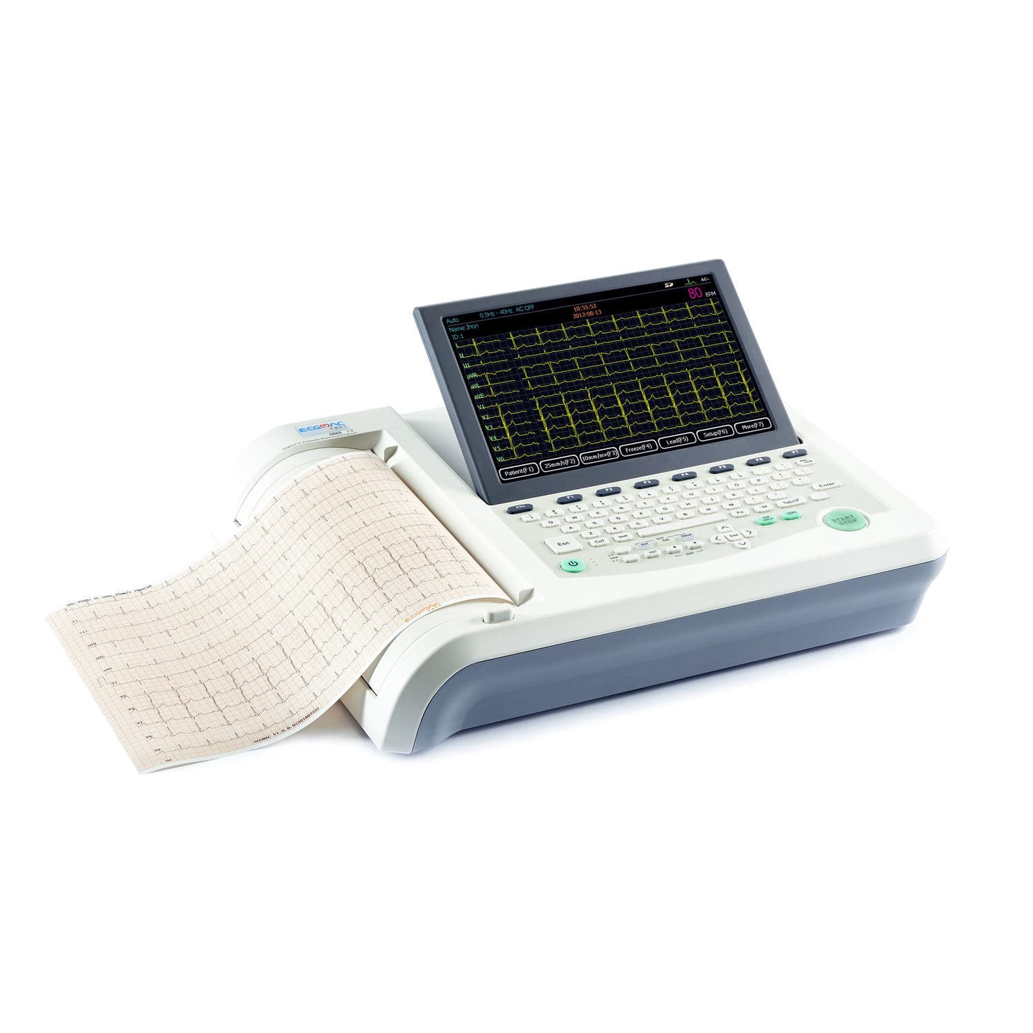 Eletrocardiógrafo para ECG em repouso - EM-1201A - ECGMAC - de 12 ...