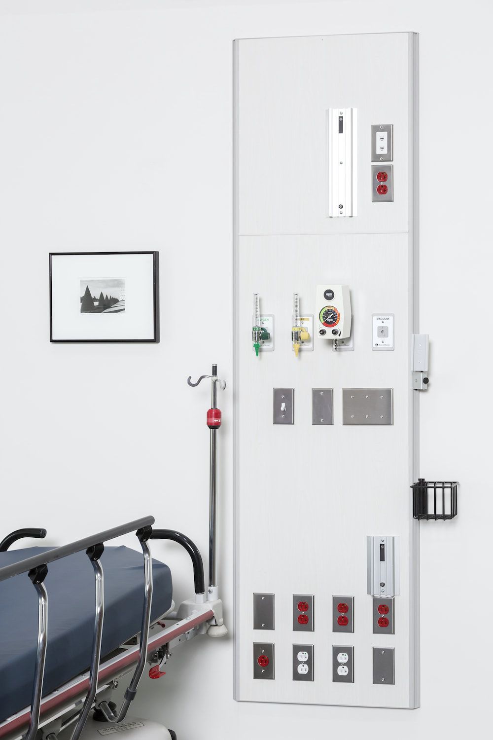 Régua de gases medicinais de parede - FLATWALL 4500 - Modular Services Company - vertical / para ...