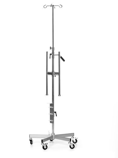Suporte para soro com rodízios - 080-39 series - Tarsus - 4 ganchos
