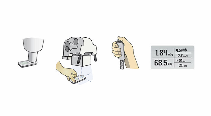 Dosímetro individual - RaySafe ThinX - RaySafe - raios X