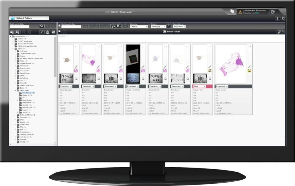 Software de gestão - SlideCenter - 3DHISTECH Ltd. - para laboratório de histopatologia / baseado ...