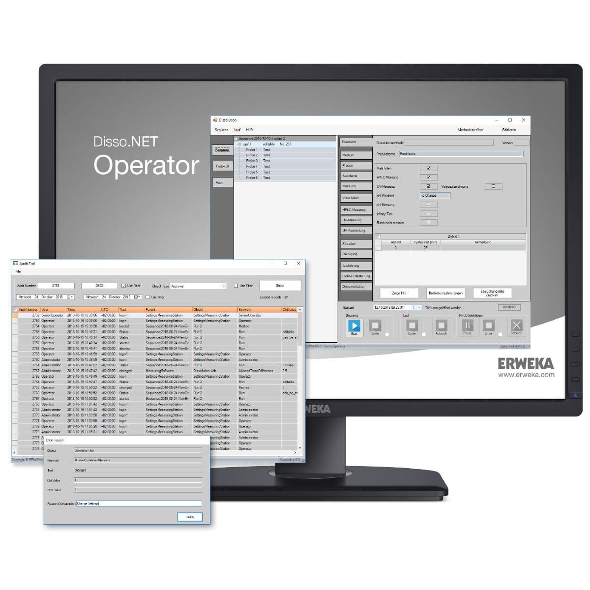 Software de controle - Disso.NET 4 - ERWEKA GmbH - visualizador ...