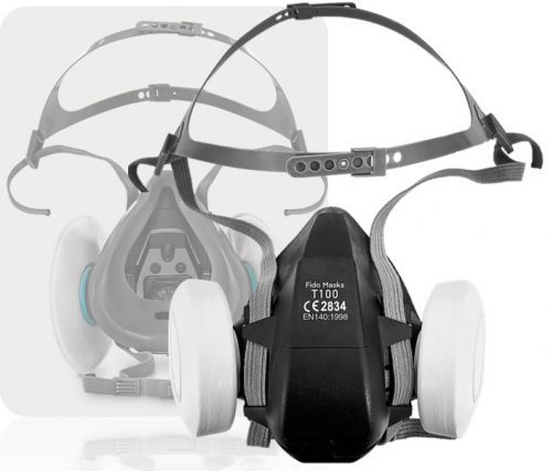 Máscara de proteção EN 140 - T100 - FIDO MASKS CO., LTD. - sem látex ...